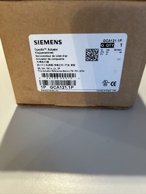 Siemens GCA121.1P Damper Actuator Electronic Direct Coupled Rotary. New ...