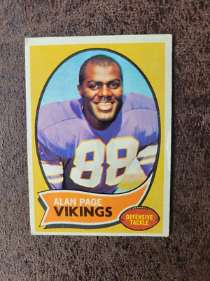 1970 Topps Football ROOKIE Alan Page #59 - Minnesota Vikings Legend | eBay