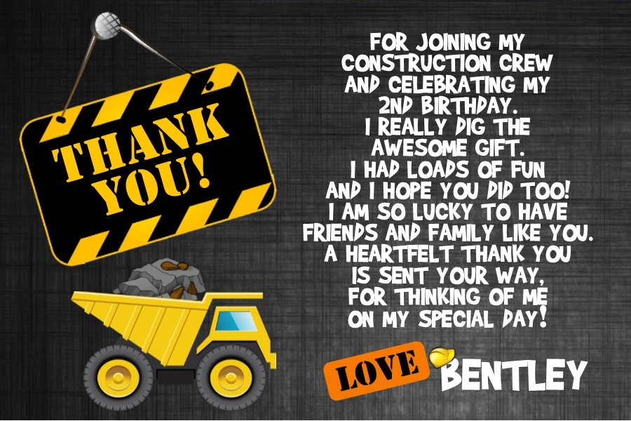 Construction Pals Birthday Invitations Metro Detroit Birthday Party