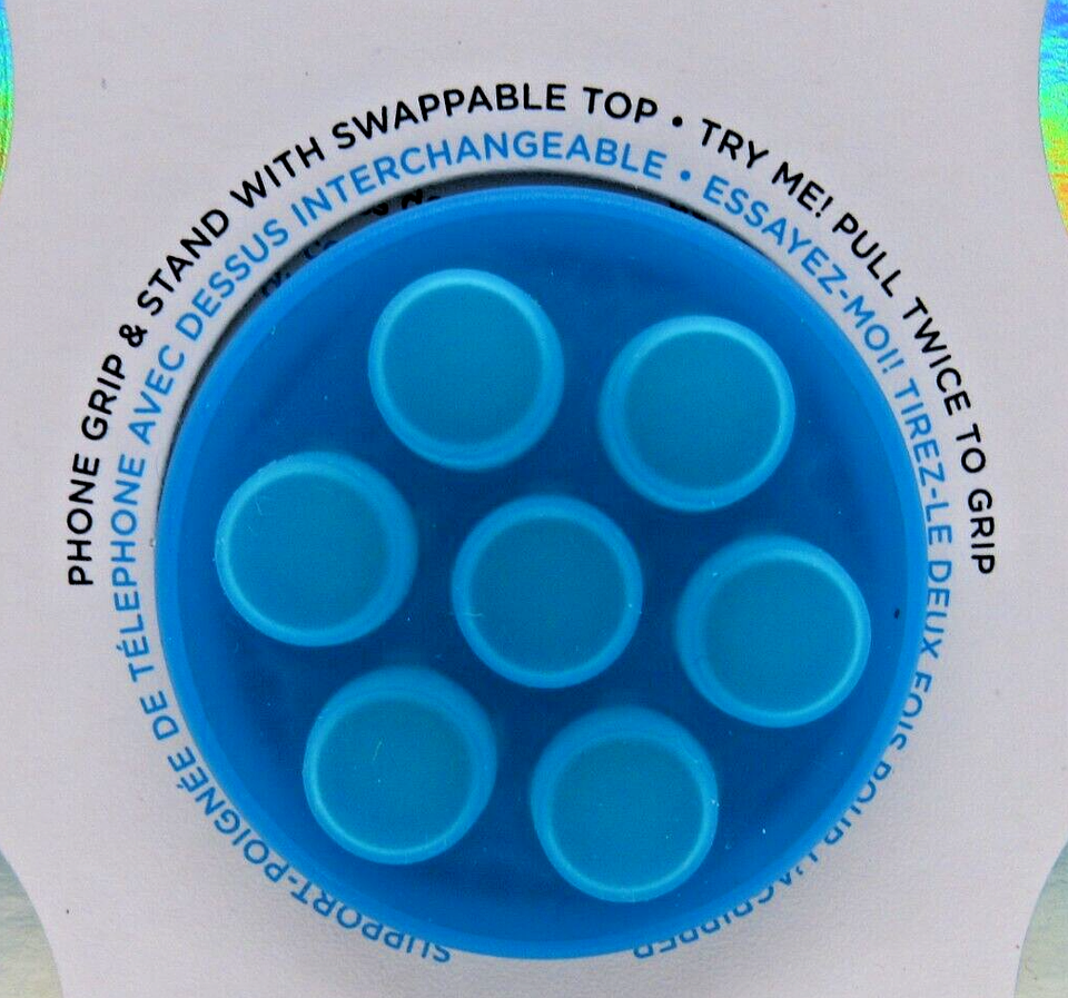 PopSockets Phone Grip Stand Electric Blue Squishy Popper POPGRIP ...