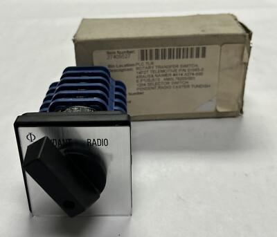 KRAUS & NAIMER,AMSLl78205/001,ROTARY TRANSFER SWITCH NOS | eBay