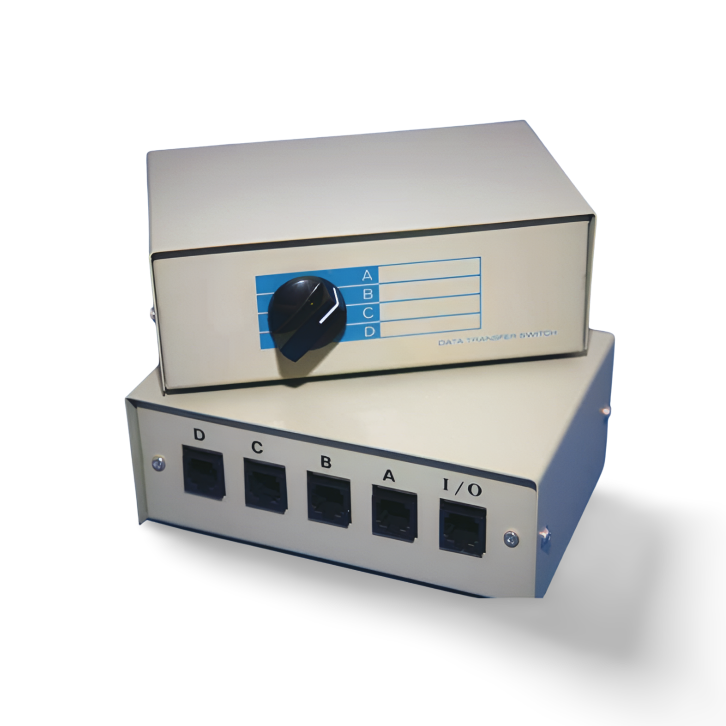 RJ45 ABCD 4 Way Switch Box Rotary Manual - Beige | eBay