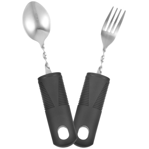Fork and Spoon Anti-shake Tableware Elder The Elderly Adaptive Eating ...