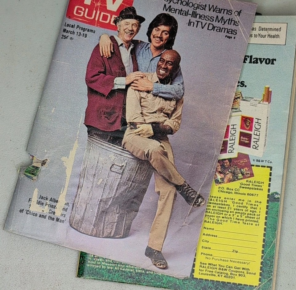 Vintage TV Guide 1976 Lot of 4 March Freddie Prinze Danny Thomas Jack ...