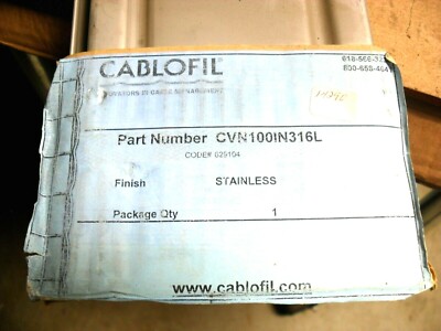 qty 3 - CABLOFIL CVN100IN316L CABLE TRAY COVERS-316 L SS-1000mm x 100mm ...
