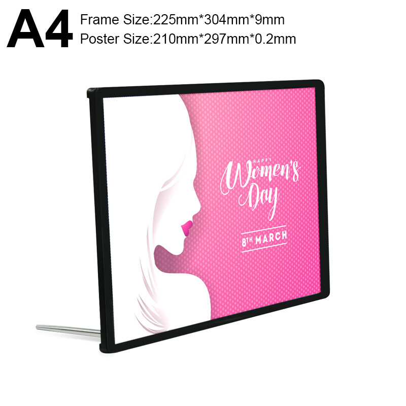 Ultra-thin LED Light Box Restaurant Cafe Poster Illuminate Frame Menu ...