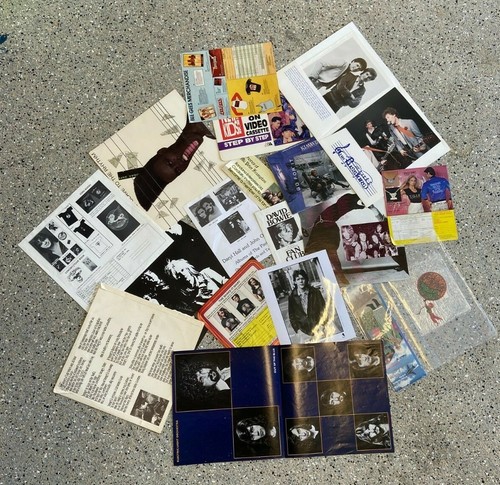19 INSERT LOT from Record Albums original vinyl Van Halen Bon Jovi Led ...