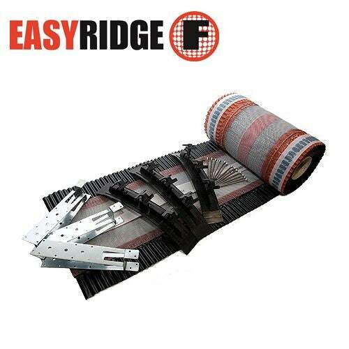 Easy Ridge Universal Dry Fix Roof Kit Mortar Free Concrete Clay Tile ...
