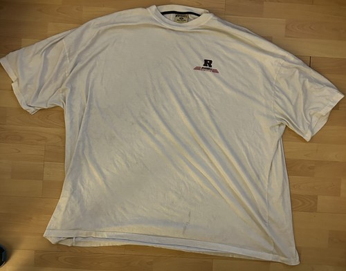 Used White Big & Tall Size 6X Russell Athletic T-Shirt | eBay