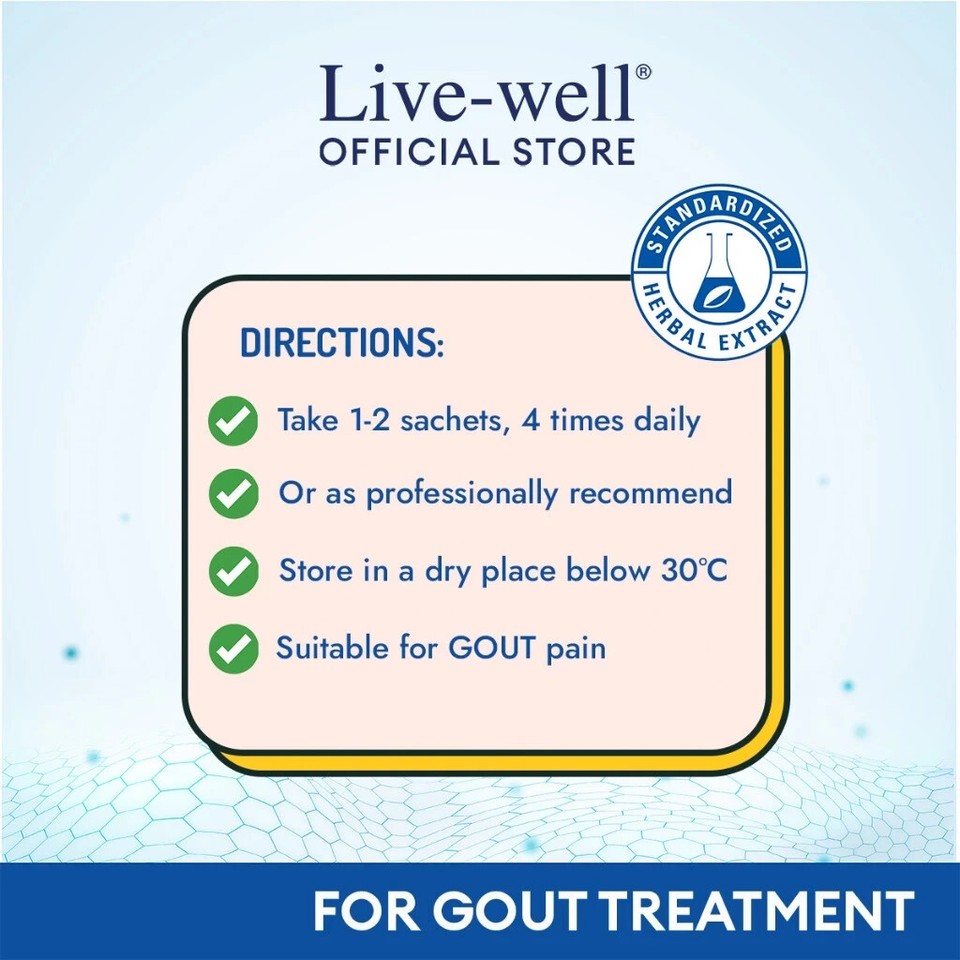 New Clearogout Uric Acid Crystals Formula 4g 35's Relief for Gout ...