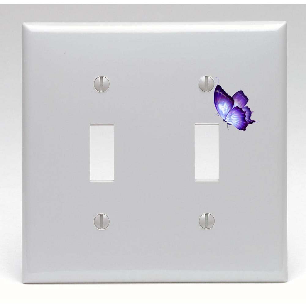 Purple Butterfly Light Switch Cover, Outlet, Decora, Phone, Rocker ...