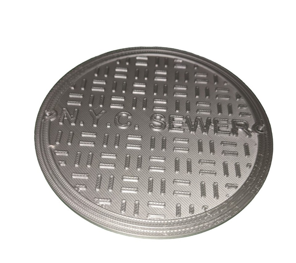 Miniature NYC Sewer Manhole Cover Diorama PROP Figures 1:6 scale TMNT ...