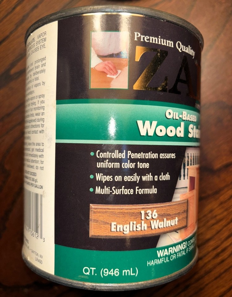 Zar Interior Stain 136 ENGLISH WALNUT Quart | eBay