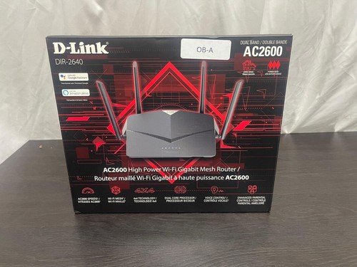 D-Link Wi-Fi 5 IEEE 802.11ac Ethernet Wireless Router AC2600,Mesh DIR ...