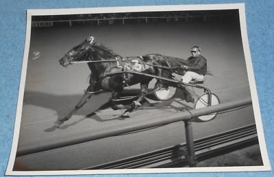 1970s Harness Racing Press Photo Horse Thumb Ambler Ron Wrenn Wolverine ...