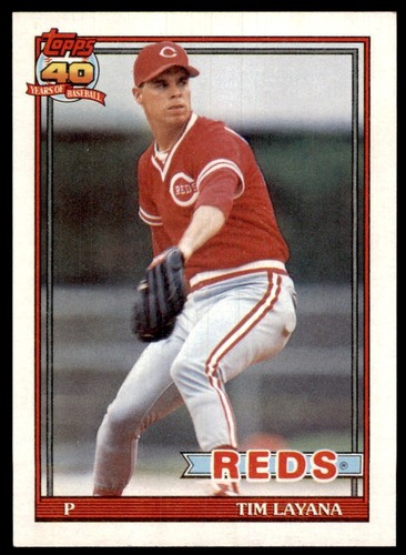 1991 TOPPS TIM LAYANA CINCINNATI REDS #627 | eBay