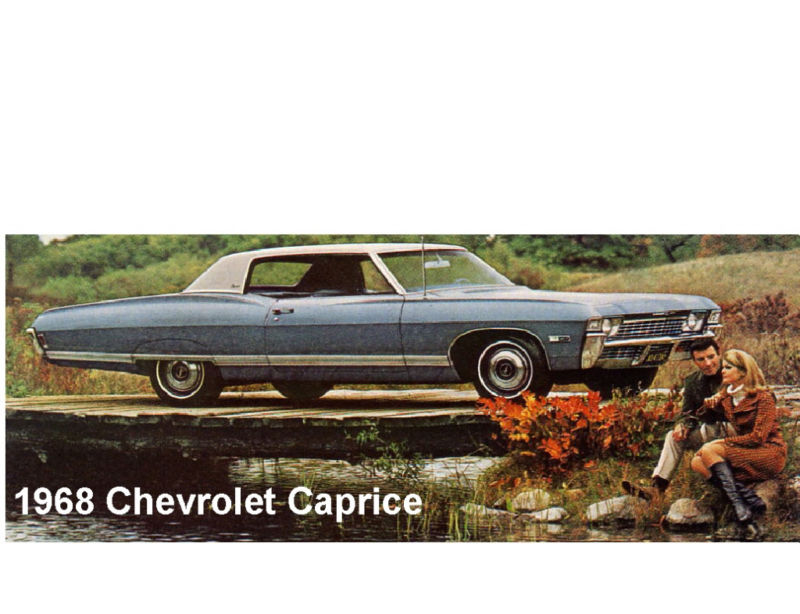 1968 Chevrolet Caprice Refrigerator / Tool Box Magnet Gift Card Insert ...