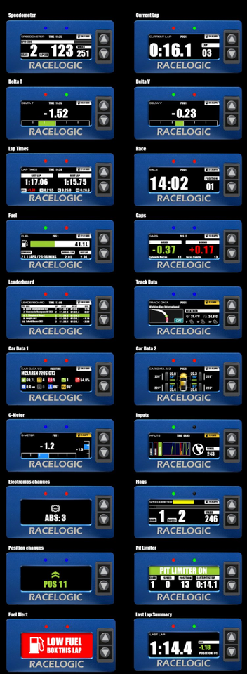 SIMPUSH RACELOGIC dashboard simhub screen Sim Racing Dash Display | eBay