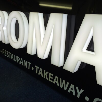 ILLUMINATED BUILT UP ACRYLIC 3D LETTERS & SHAPES ANY SIZE OR FONT SHOP ...