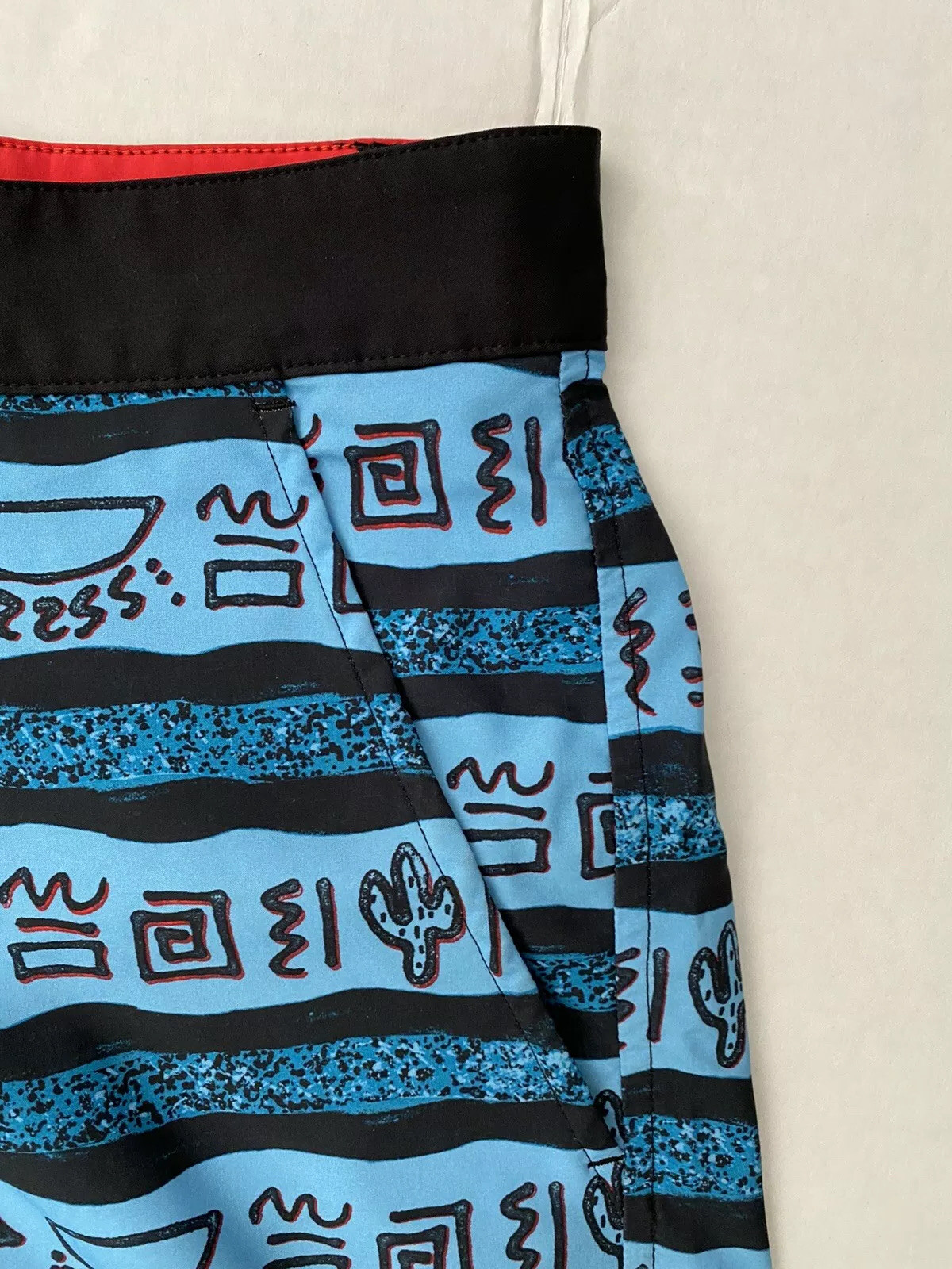 American Rag blue cactus print swim trunks men's sz 36 | eBay