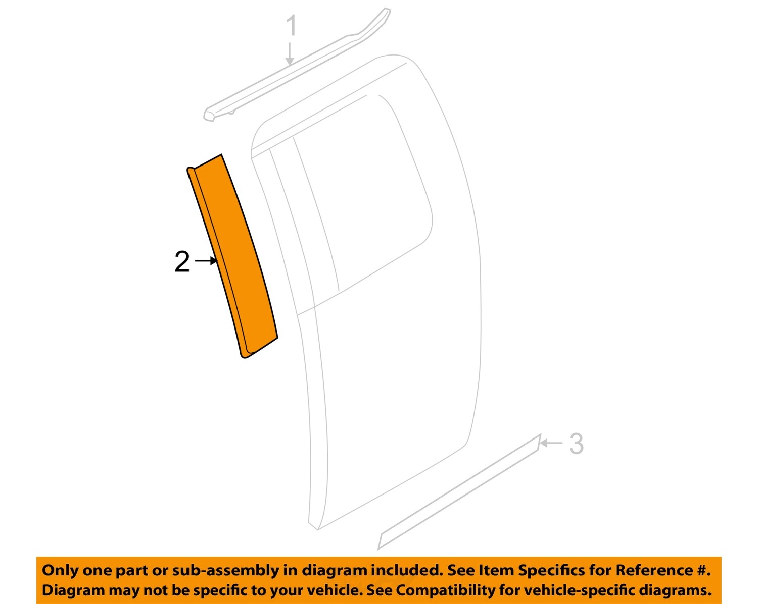 2007-2014 Ford F-150 Rear Door Exterior Trim-Applique FORD OEM ...