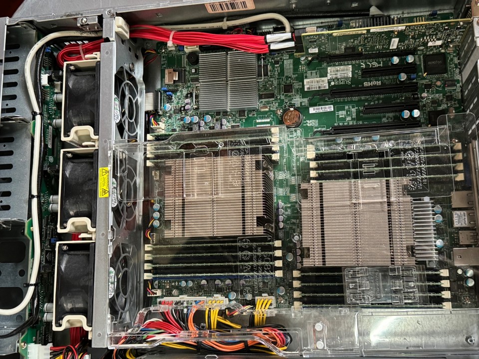 2U 8 BAY LFF Supermicro server CSE 825-7 6027R-TRF X9DPRi-F 2x E5-2620 ...