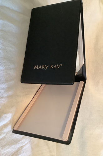 Mary Kay Travel Mirror Makeup Case Compact Foldable Black & Pink 4”W x ...