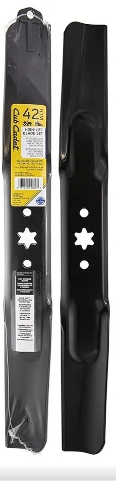 CUB CADET 490-110-C108 Blade Set 42" 04308 RZT SX XT1 XT2 ZT1 Ultima 42 ...