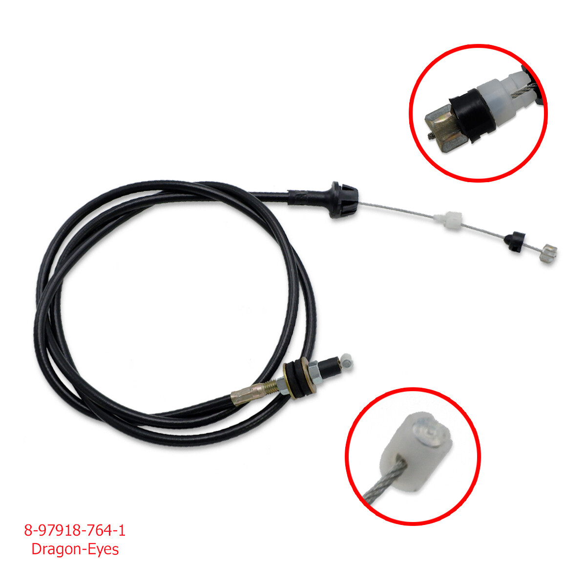 Accelerator Throttle Cable Black For Isuzu Dragon-Eyes 1997 - 2002 | eBay