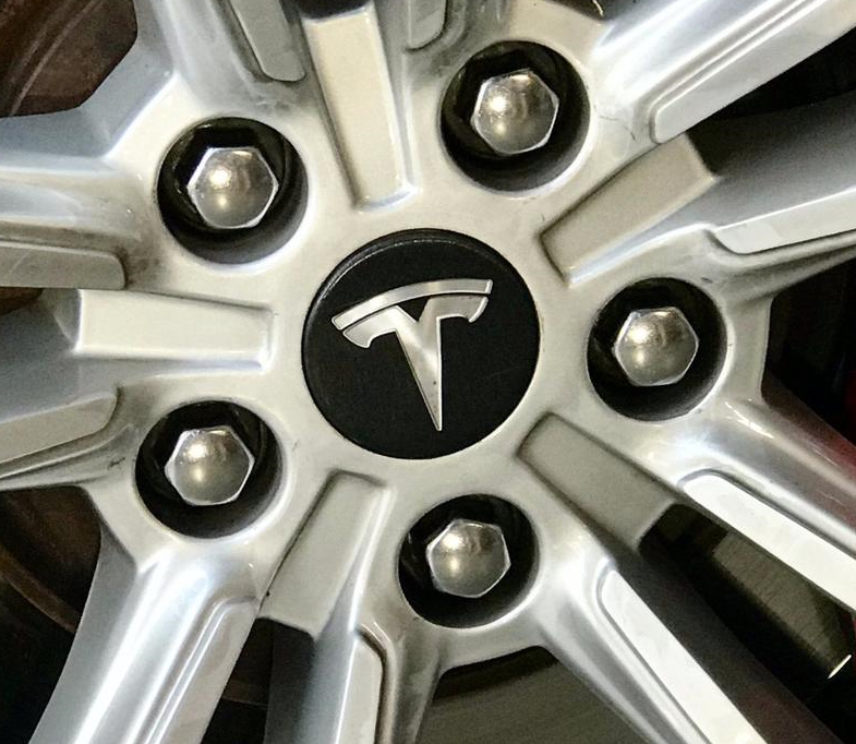Tesla Model S/X/3/Y Wheel Center Cap Rim Logo Outer Decals Overlay ...