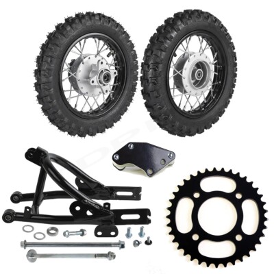 2.50-10 Front Rear Wheels Tire Rim Swing Arm Kit For Dirt Bike CRF50 ...