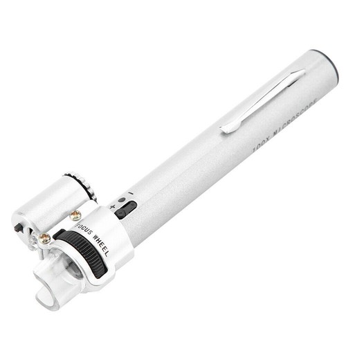 Handheld Microscope 100X Mini Pocket Portable Pen Type Microscope LED ...