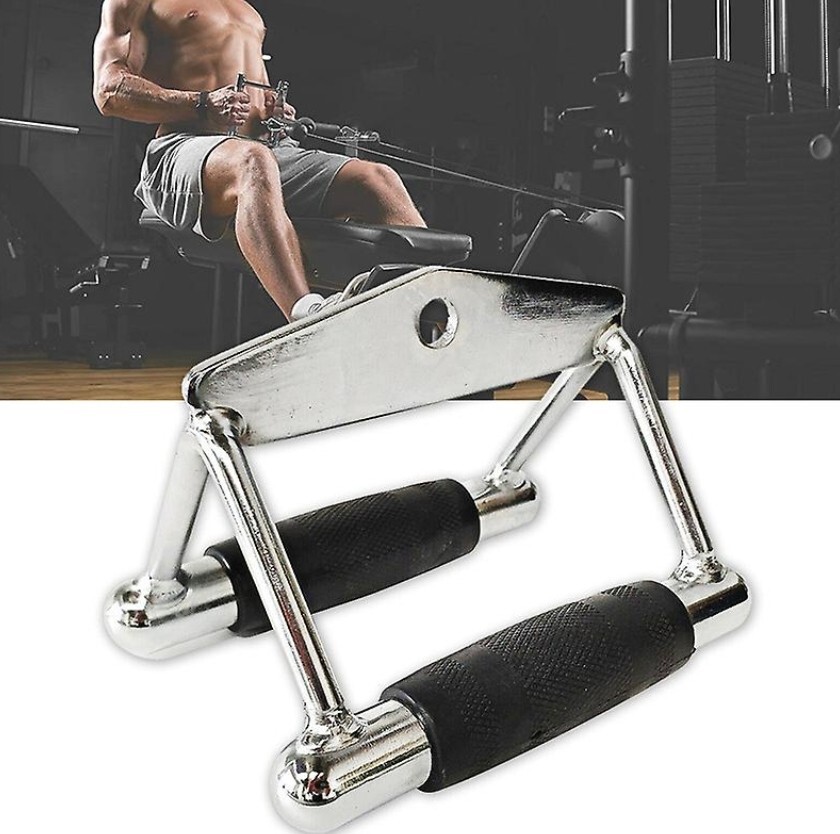 Triangle Close Grip Bar Gym Cable Attachment Back Workout Seated V Row ...