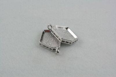 Bezel - Abstract Pendant - Small - Silver | eBay Australia