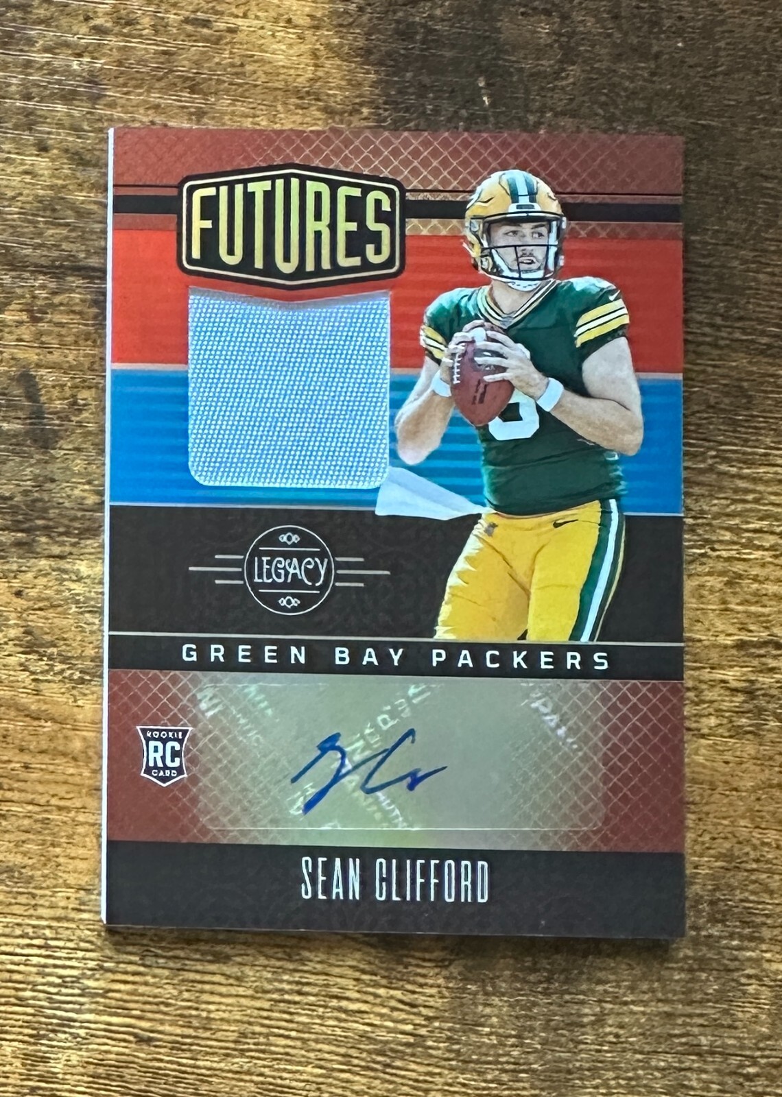2023 Panini Legacy Futures Patch Autographs Ruby #35 Sean Clifford /100 ...
