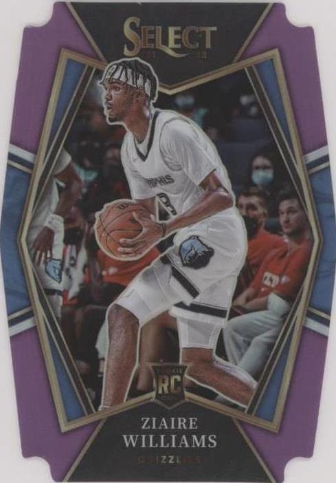 2021-22 Panini Select - Premier Level Ziaire Williams #181 Purple Prizm ...