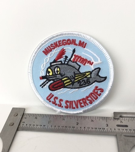 Vintage USS Silversides Submarine 3" Embroidered Patch Muskegon, MI | eBay