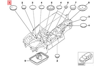 51-71-1-855-009 OEM New Genuine BMW Blind Plug 51711855009 Other ...