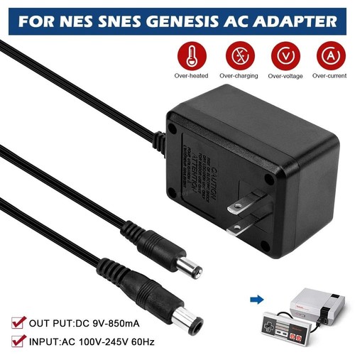 US Plug Console Adapter 3 in 1 Power Cord Power Supply for NES SNES ...