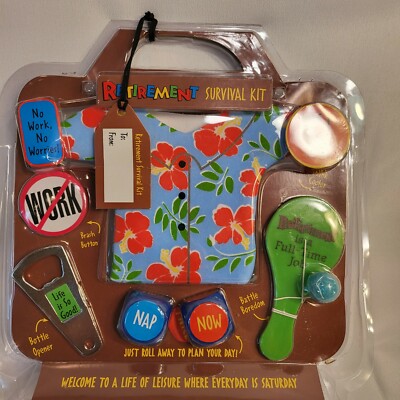 Retirement Survival Kit Novelty Gag Joke Gift by Amscan Retirement Gift ...