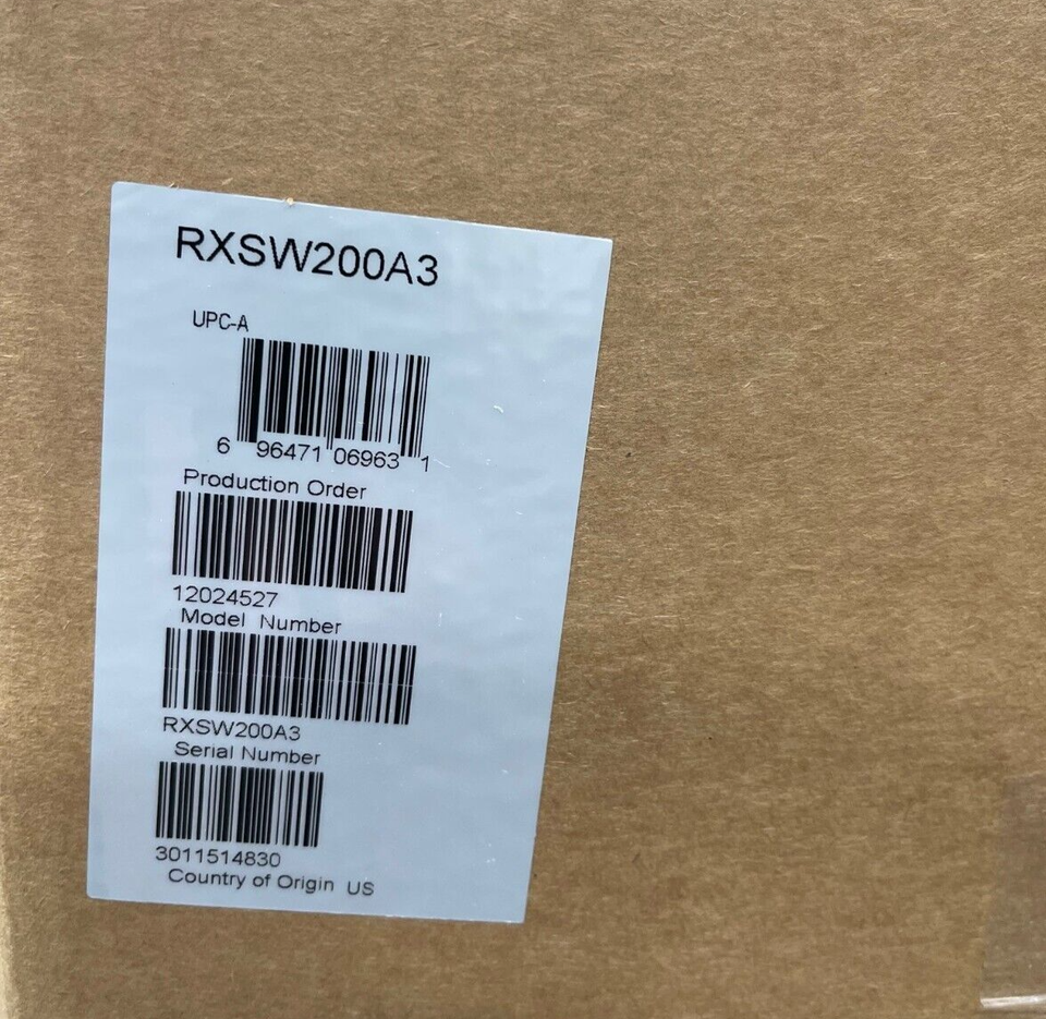 New, Generac, Service Entry Rated, RXSW200A3, 200 AMP AUTOMATIC ...