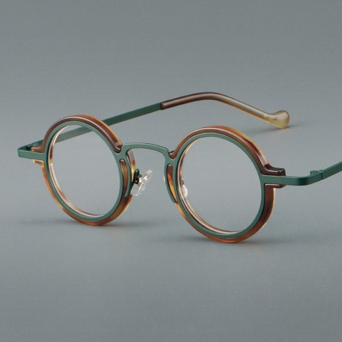 Deluxe Small Round Retro Eye Glasses Full Rim Retro Clear lenses ...