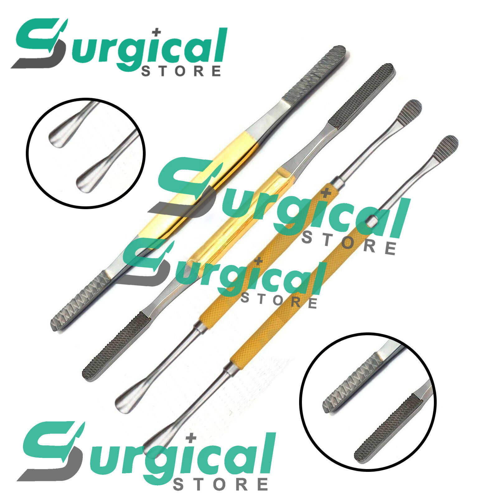 T/C Fomon Rhinoplasty Double Ended Nasal Rasp Medium 4 Pcs Set Care ...