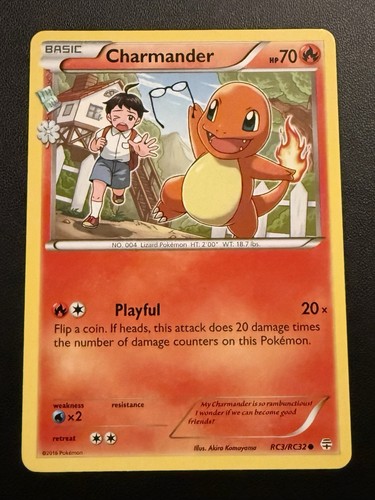 Pokémon TCG Charmander RC3/RC32 Generations Radiant Collection NM/M ...