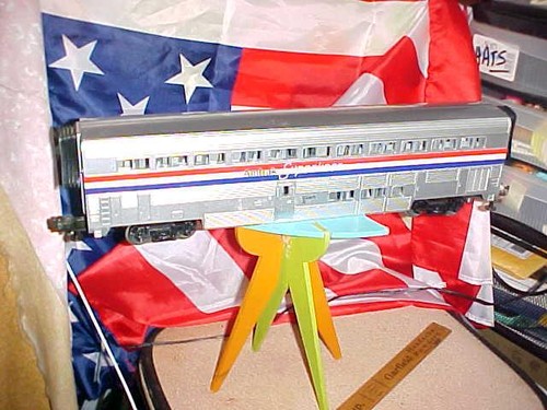 MTH AMTRAK SUPER-LINER Coach Car 34022 O Gauge Model Train Illuminated ...