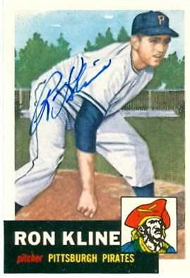 Ron Kline autographed 1953 Topps Archive Baseball Card (Pittsburgh ...