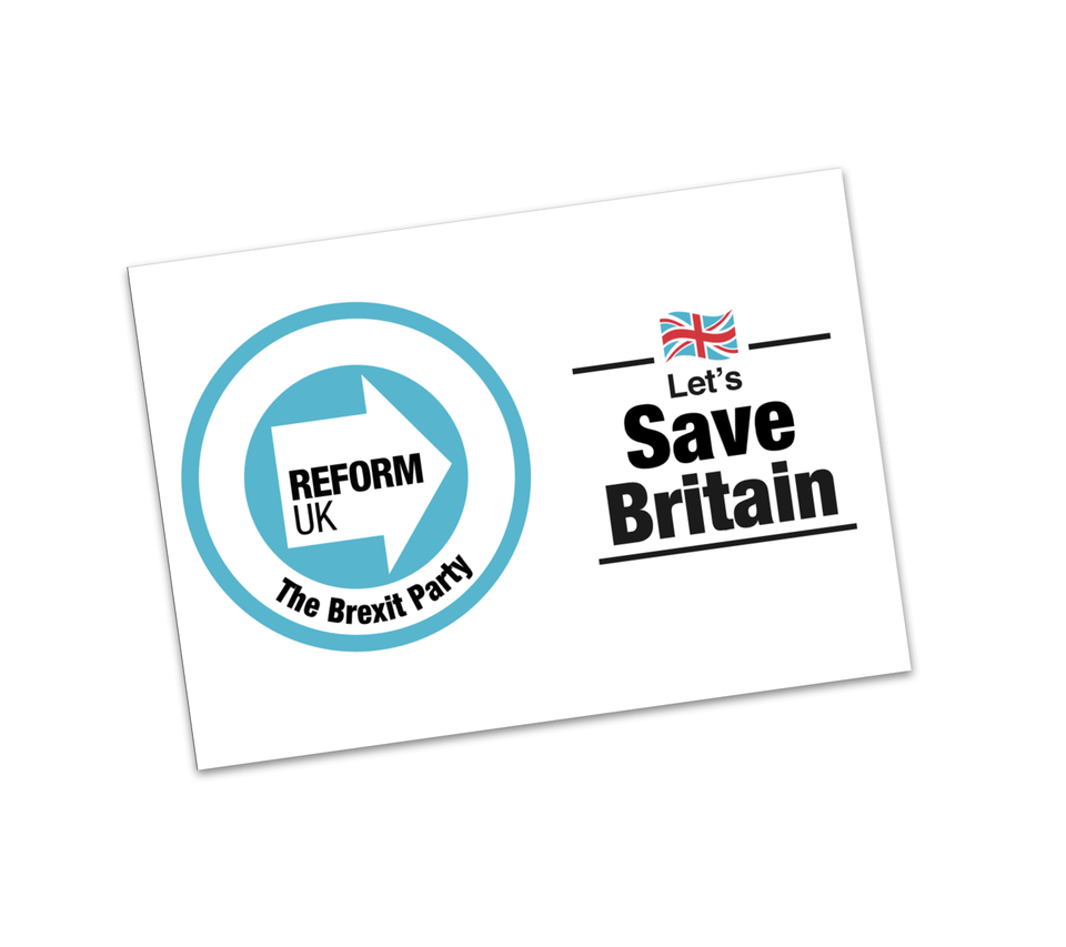 Reform UK Party 2025 Posters Correx Stickers A4 A3 Election Nigel ...