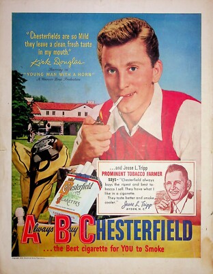 Original 1950 Vintage Chesterfield Ad: Best Cigarettes Promotion # ...