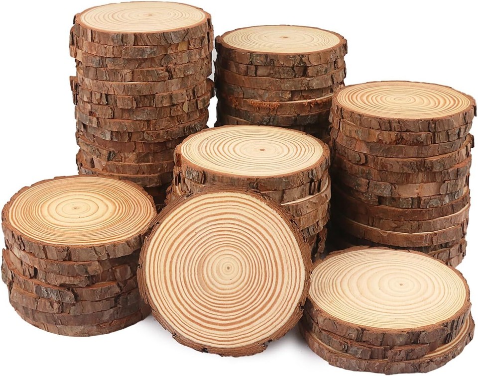 Wooden Slices 5 - 10 CM Wood Log Discs SALE Round Rustic Wedding Crafts ...