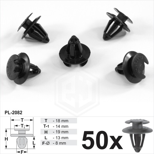 50 x Door Card Trim Clips Panel Retainer Clip Holder Fastener Fits: BMW ...